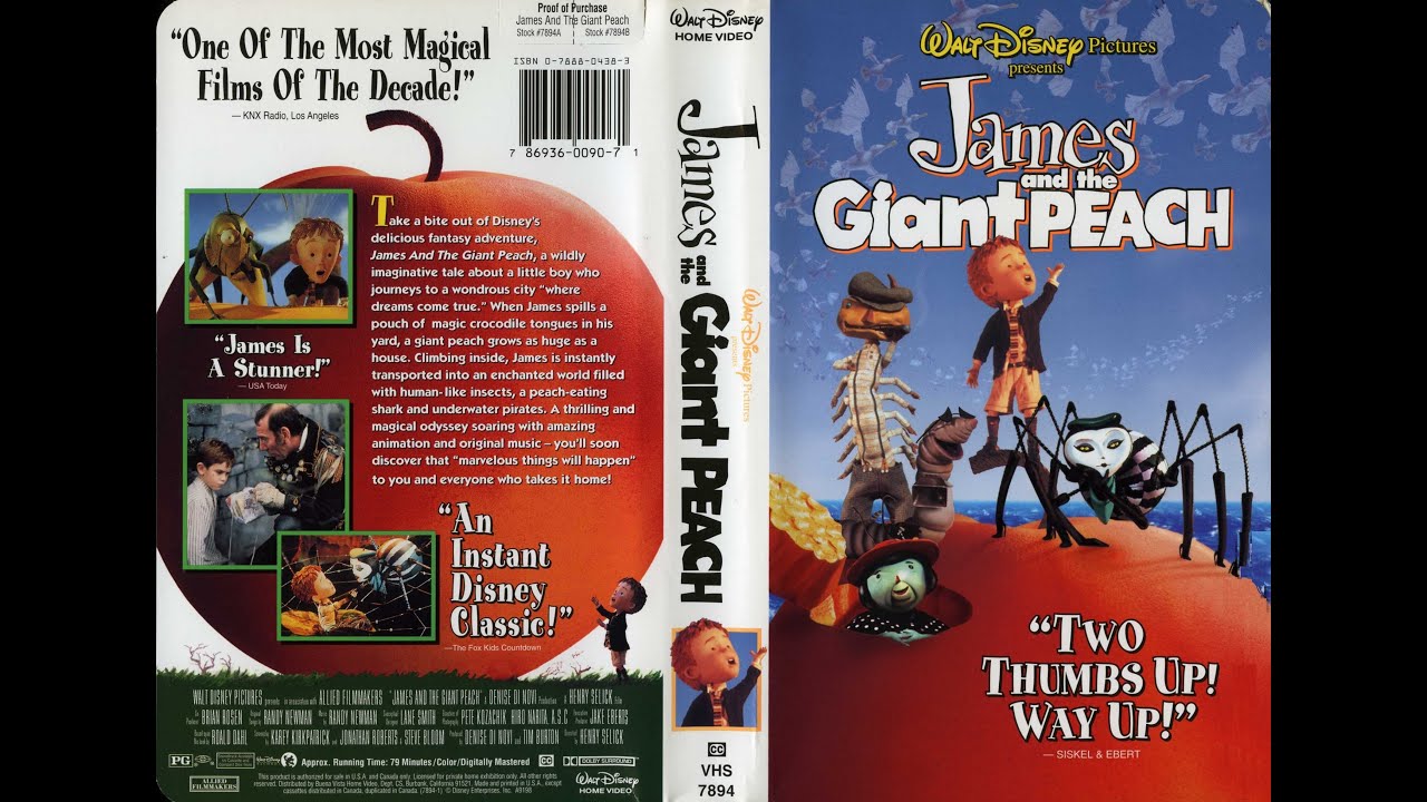 James and The Giant Peach VHS Beginning Promo - YouTube