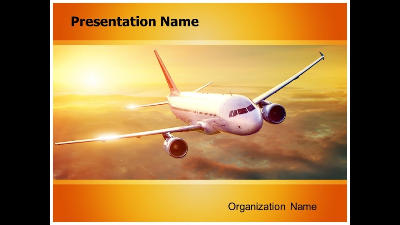 Airplane PPT PowerPoint Template | thetemplatewizard.com - YouTube