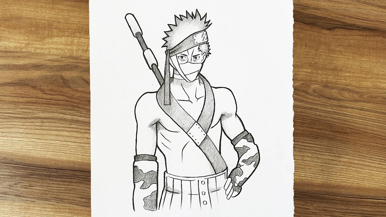 How to draw Zabuza Momochi full body || Zabuza drawing step by step ...