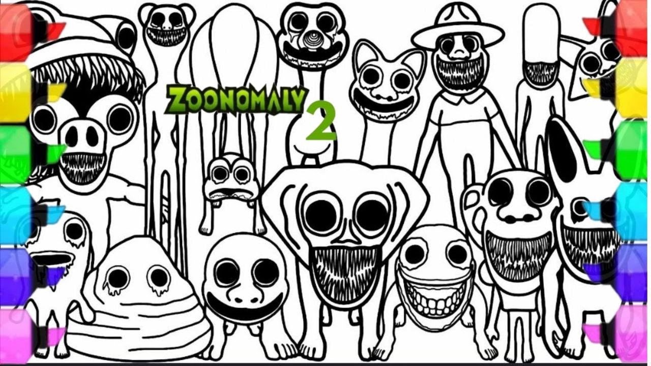 Zoonomaly Coloring Pages New/ How to color Characters and Monsters from ...