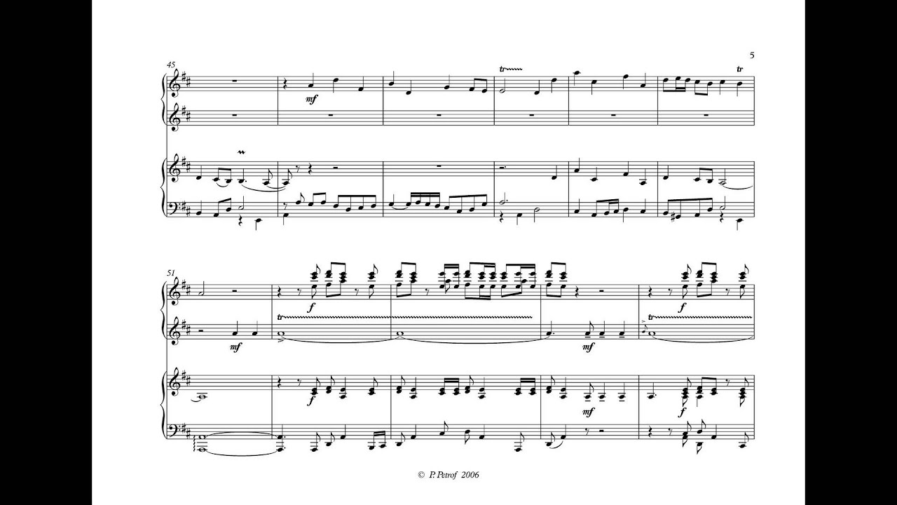 Handel - HALLELUJAH - for piano 4 hands - sheet music - YouTube