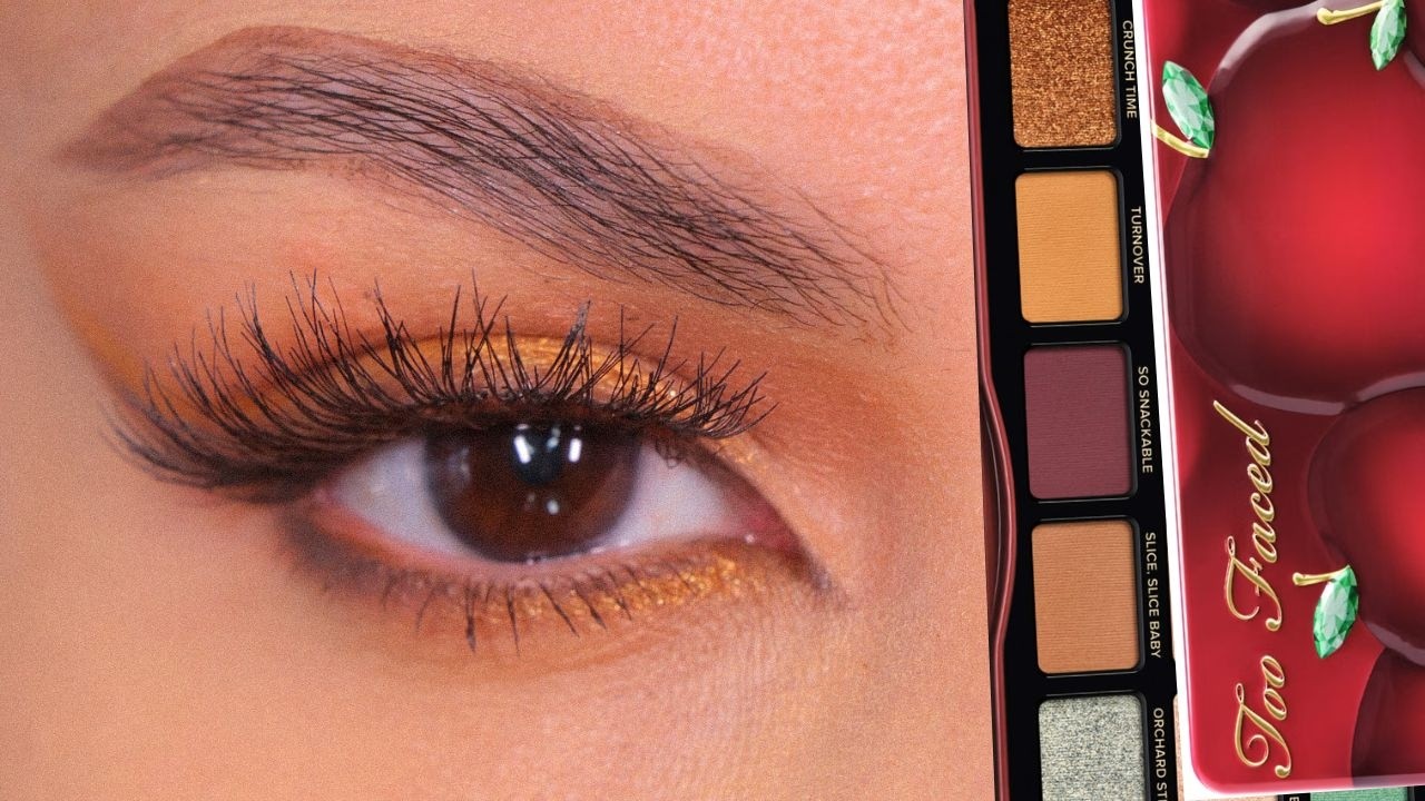 Fall Eyeshadow Tutorial |Beginner Friendly Makeup | Appley In Love by Too Faced ️ - YouTube