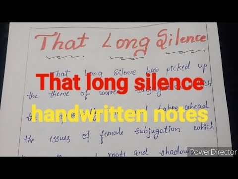 That long silence notes |Shashi Deshapande|notes in english |critical ...