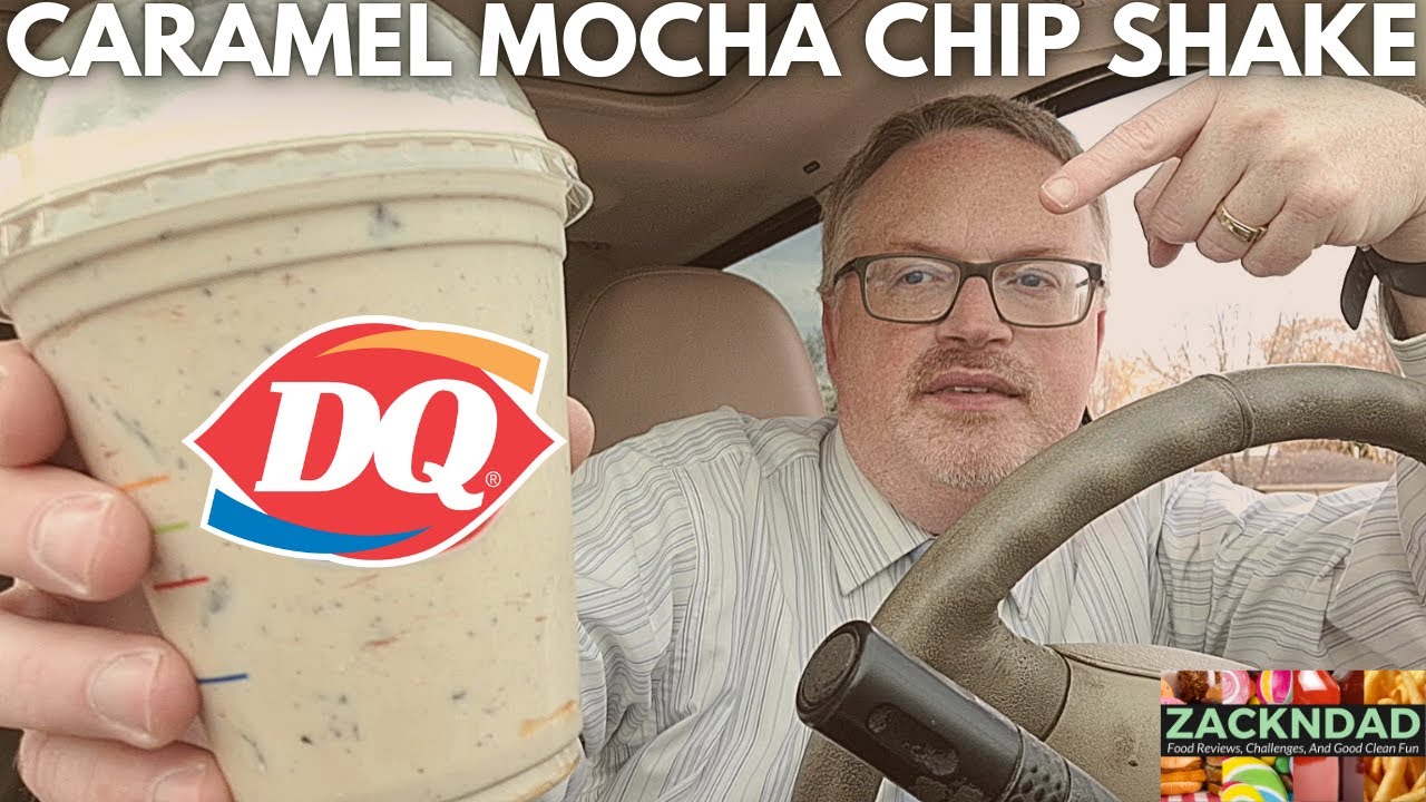 Dairy Queen® NEW Caramel Mocha Chip Shake | ZacknDad - YouTube