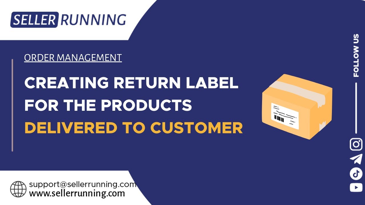 Creating Return Label For The Products Delivered to Customer - YouTube