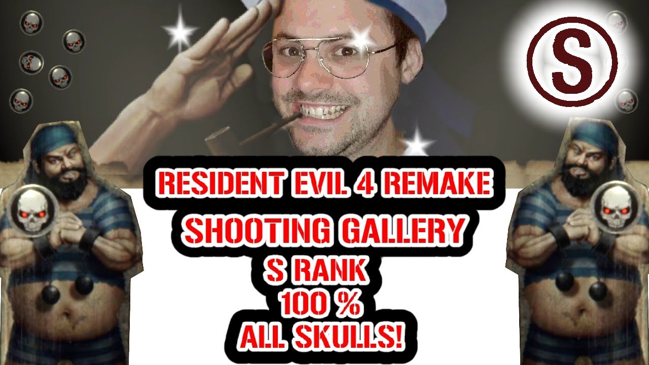 Resident Evil 4 Remake | Shooting Range S Rank Guide | ALL SKULLS! | 1 ...
