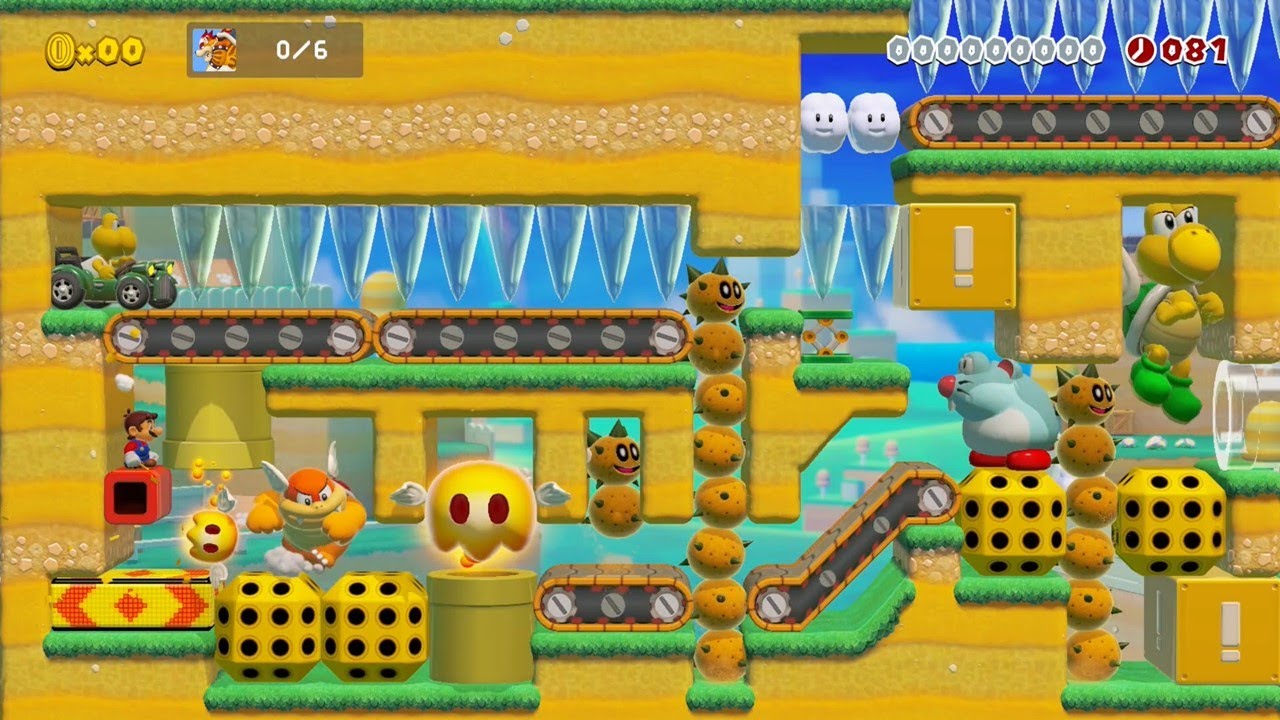 Super Mario Maker 2 - ノコノコカーと共に進む全自動Auto by たか、 - No Commentary - YouTube