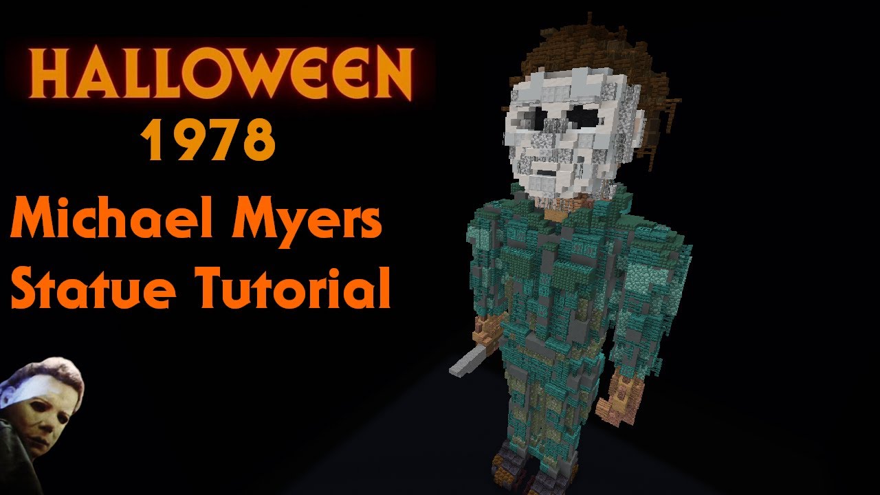 Minecraft Statue Tutorial - The Shape (HalloweeN 1978) - YouTube