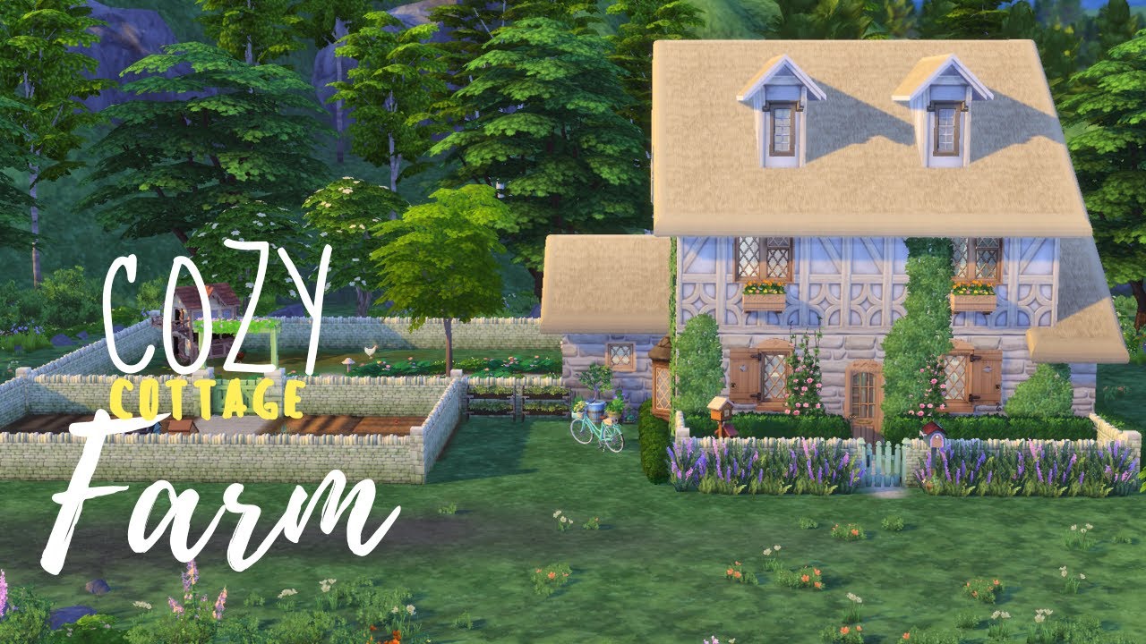 The Sims 4 | Speed Build | Cozy Cottage Farm - YouTube