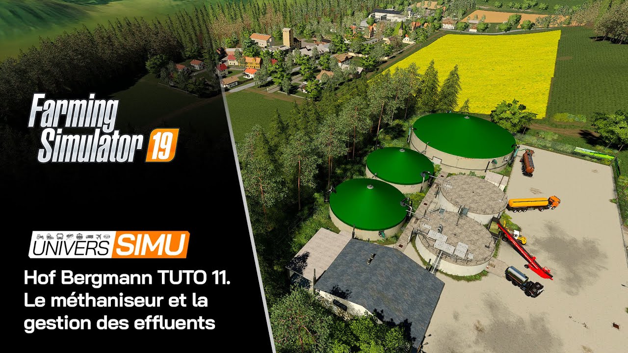 Hof Bergmann FS 19 TUTO 11. La méthanisation et la gestion des effluents d'élevage - YouTube