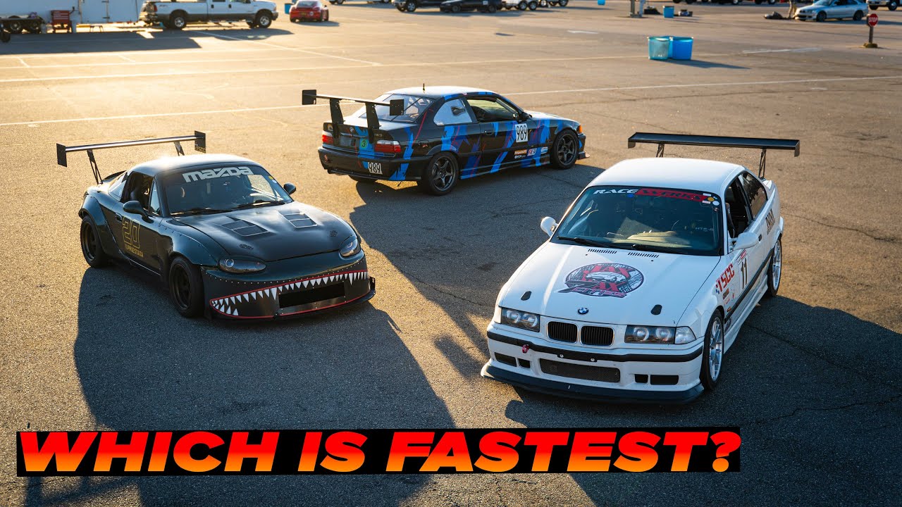 Which 90s Import is Best? - E36 M3 vs Miata vs E36 M3 // Track Tested ...