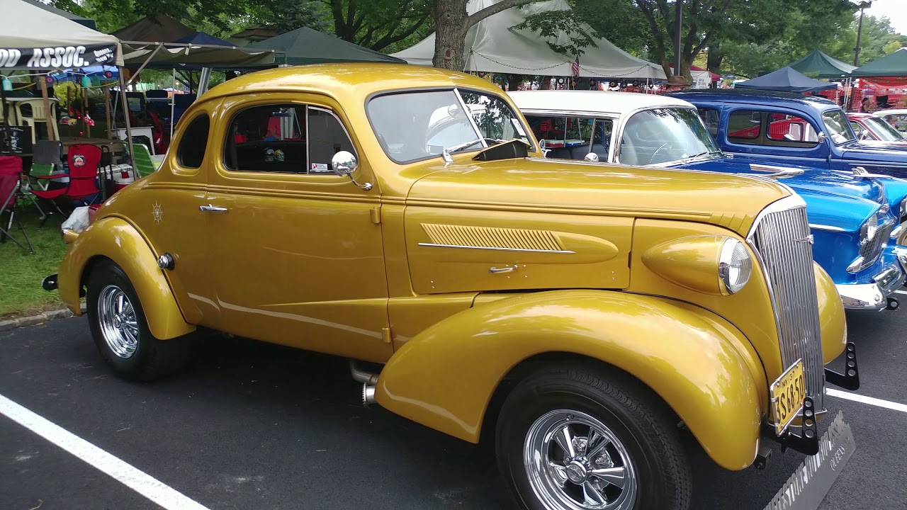 1937 AZTEC GOLD CHEVROLET BUSINESS COUPE NY '3S6850' - YouTube