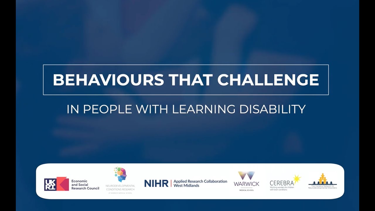 Behaviours that Challenge in People with Learning Disability (2/4 ...