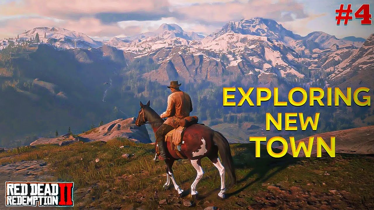 Exploring New Town - Red Dead Redemption 2 - Part 4 - YouTube