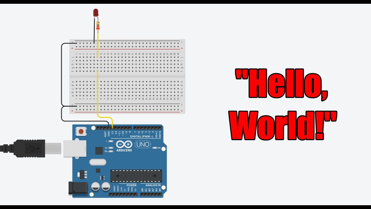 Hello World Arduino Led Blinking Youtube