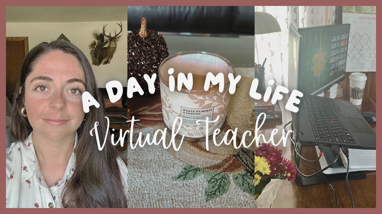 A DAY IN MY LIFE | Virtual Remote Online Teacher 8th Grade English ...