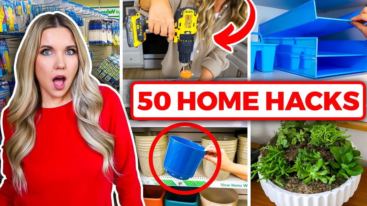 50 Home Hacks you need to know NOW! - YouTube