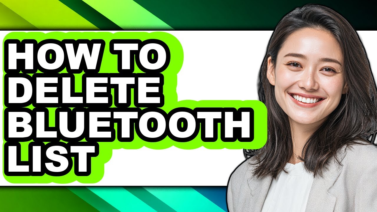How to Delete Bluetooth List - Step by Step - YouTube
