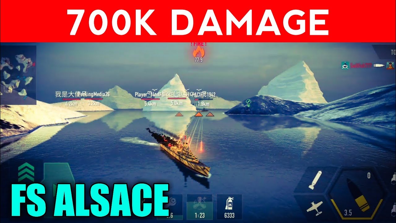FS SUPER ALSACE GAMEPLAY | BATTLE OF WARSHIPS - YouTube