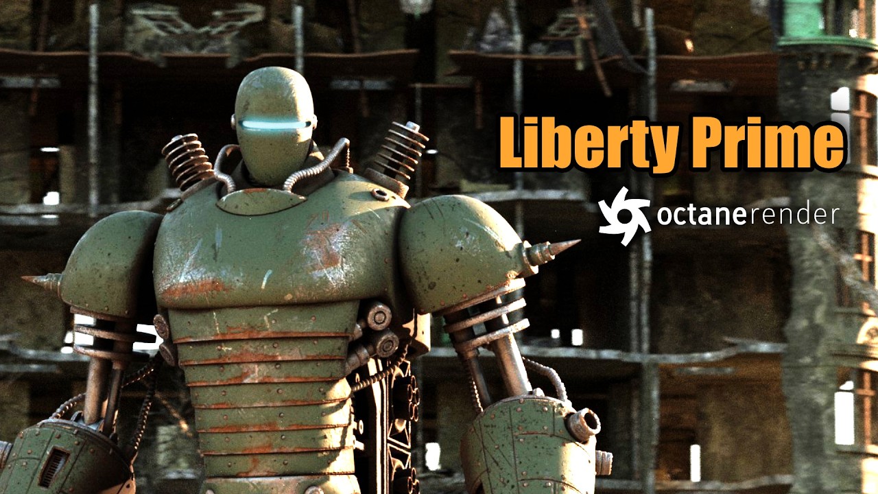Blender 3D - Fallout Liberty Prime - Octane - YouTube