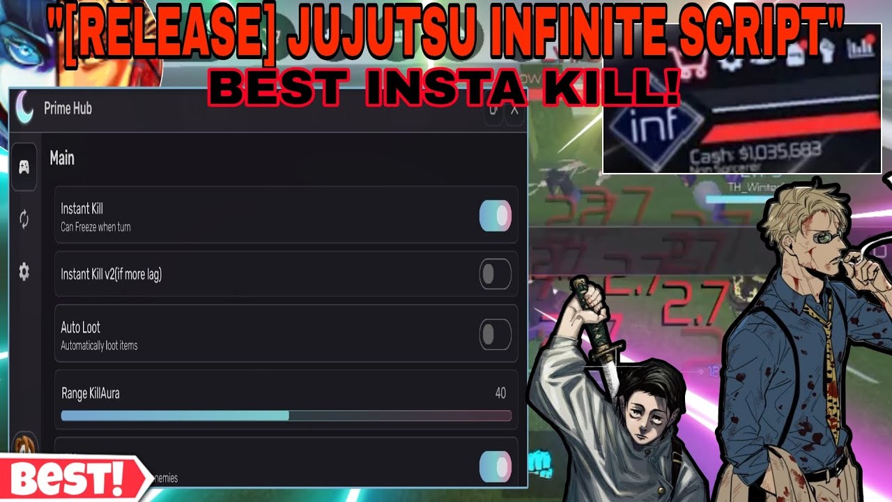 [Release] Jujutsu Infinite Hack/Script Best Prime Hub🔥 Instant Kill Mobs ,Auto Quest,FarmBoss no ...