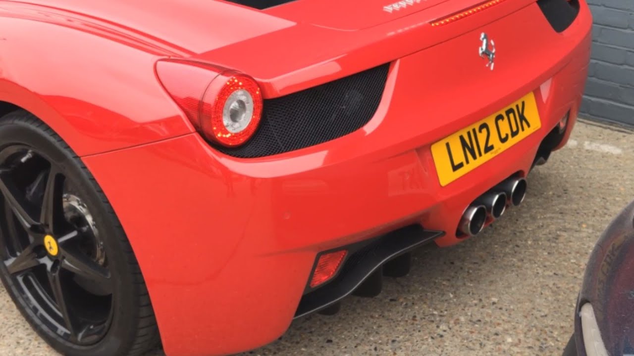 Supercars in London: 3 Wheel Motion Lowrider, Ferrari 458 Start Up ...