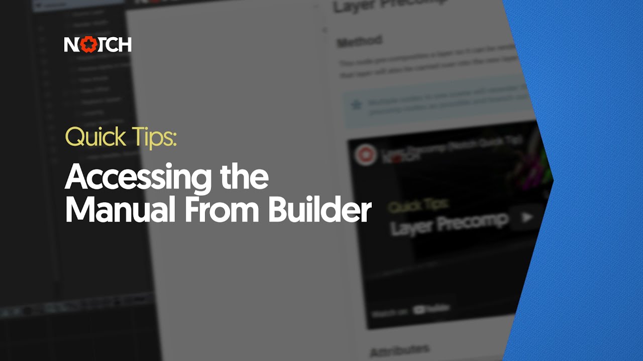 Accessing the Manual from Builder (Notch Quick Tip) - YouTube