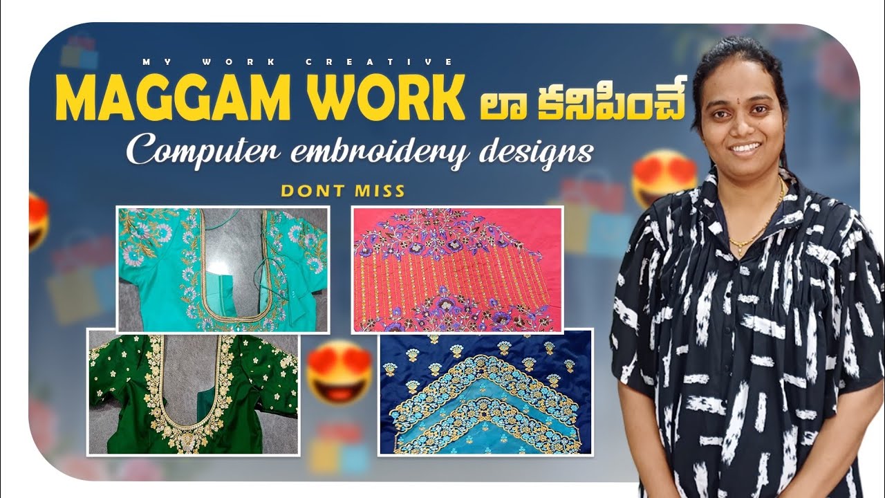 Maggam work లా కనిపించే computer embroidery designs | # ...