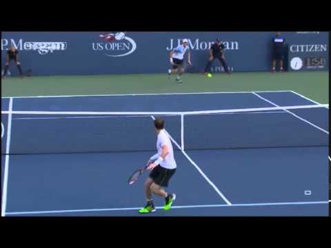 Anderson v Murray - backhand overhead drop shot - YouTube