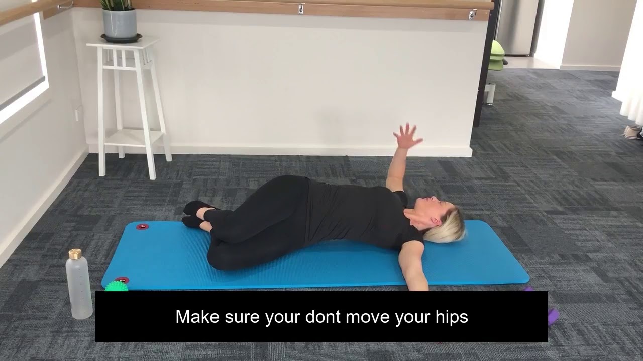 Open Book Stretch - YouTube