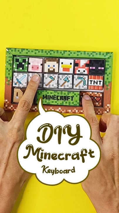 Minecraft Keyboard Miniature DIY Craft - YouTube
