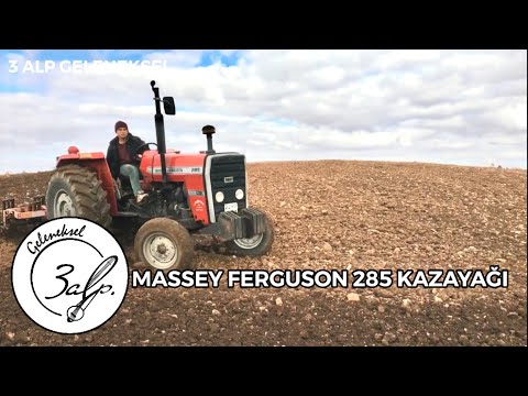 3ALP GELENEKSEL MASSEY FERGUSON 285 ÇİÇEKDAĞI HACIDURAKLI KÖYÜ KESEKLİ TARLAYA KAZAYAĞI ÇEKİMİ