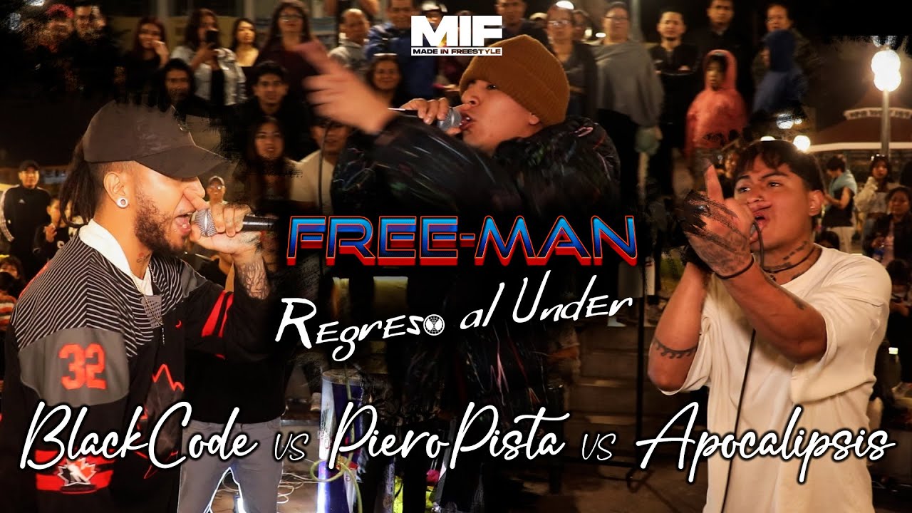 BLACK CODE vs PIERO PISTAS vs APOCALIPSIS :8VOS - FREE-MAN Central #01 - YouTube