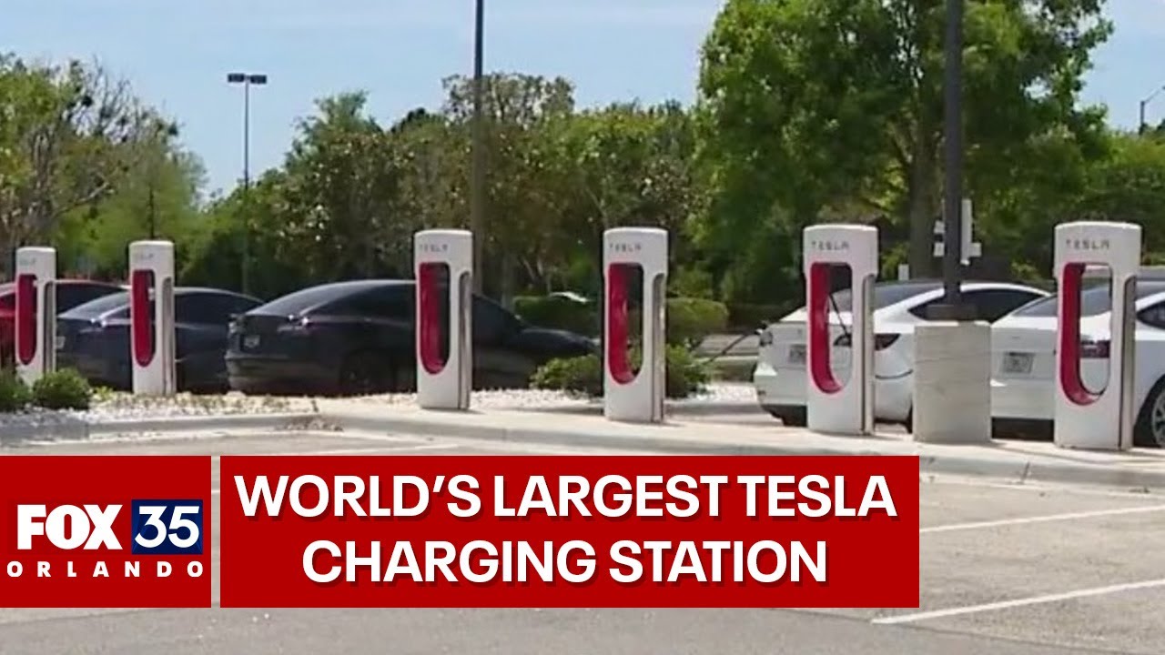 World's largest Tesla charging station coming to Florida - YouTube