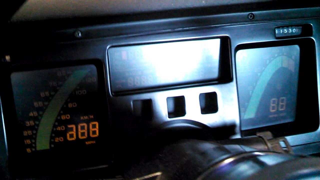 1988 Corvette instrument cluster - YouTube