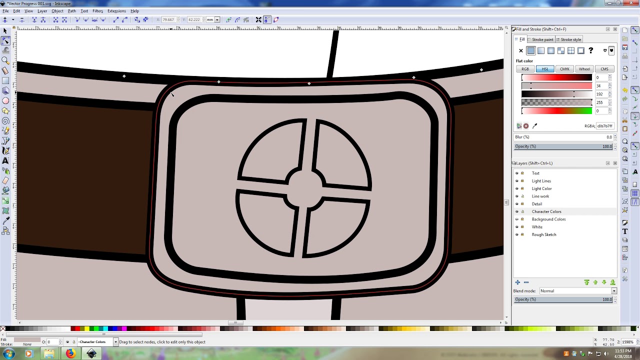 Inkscape Problem: Extra Nodes - YouTube