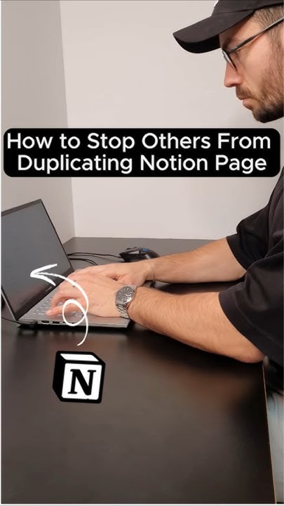 How to Stop Others From Duplicating Notion Page - YouTube