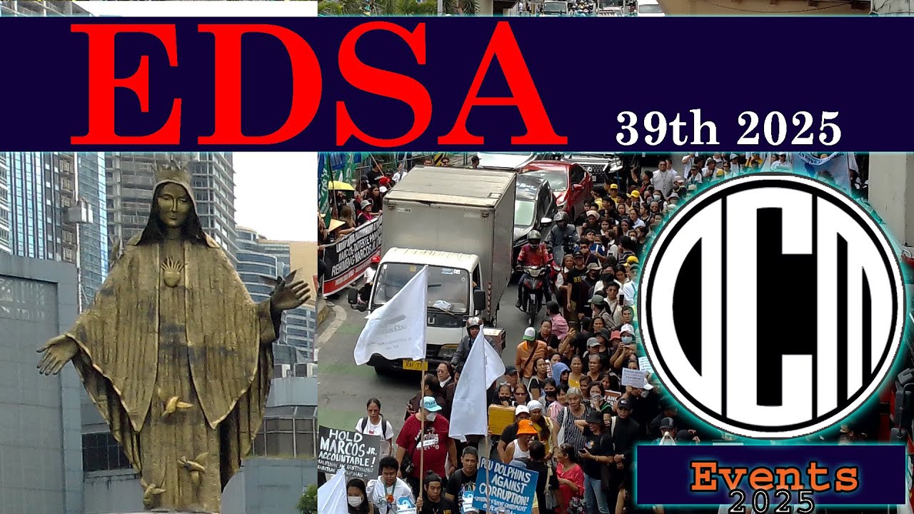 Massive PROTEST RALLY at the EDSA Shrine People Power 2025 [EDSA ...