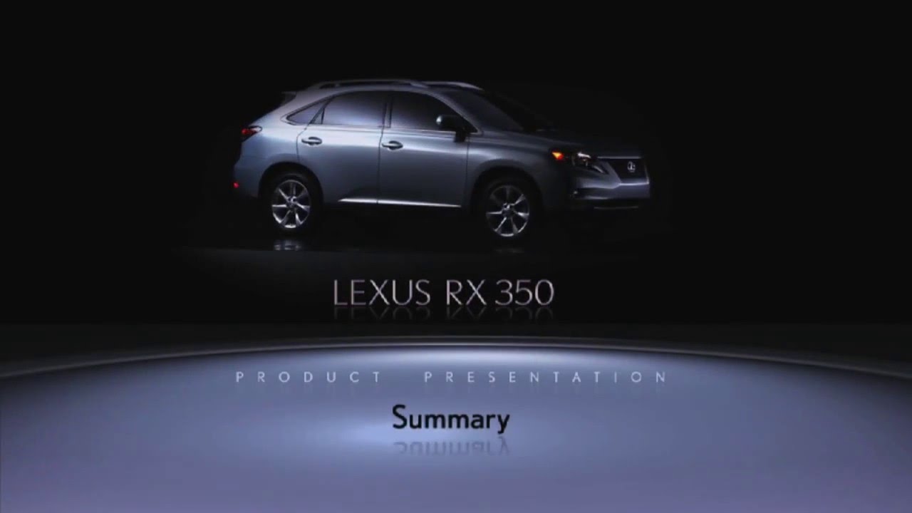 2010 Lexus RX 350 Wrap-Up - YouTube