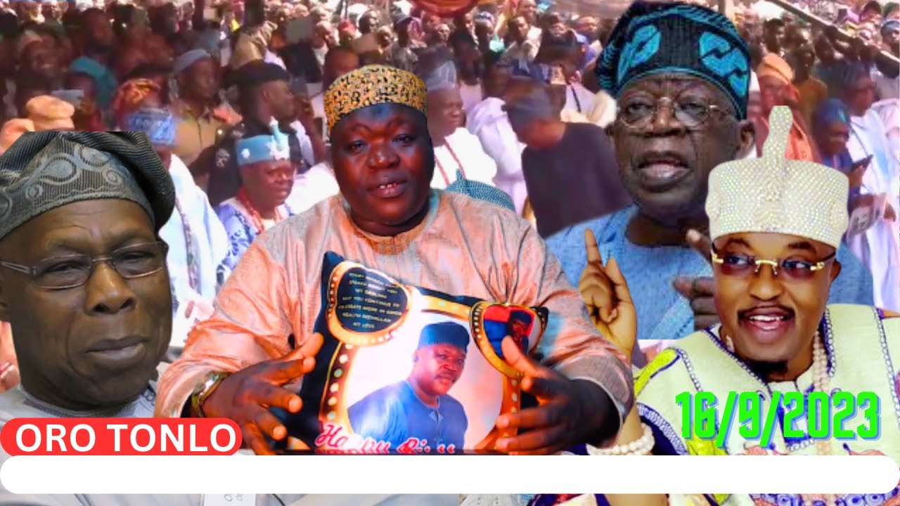 EEMO!! OBASANJO FI ABUKU KAN AWON OBA ILE YORUBA!! NITORI YORUBA, AWON ...