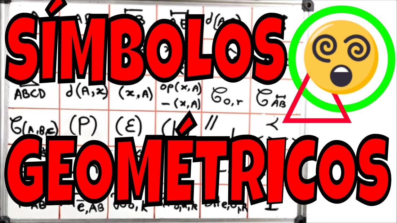 SÍMBOLOS PARA GEOMETRÍA PLANA - YouTube