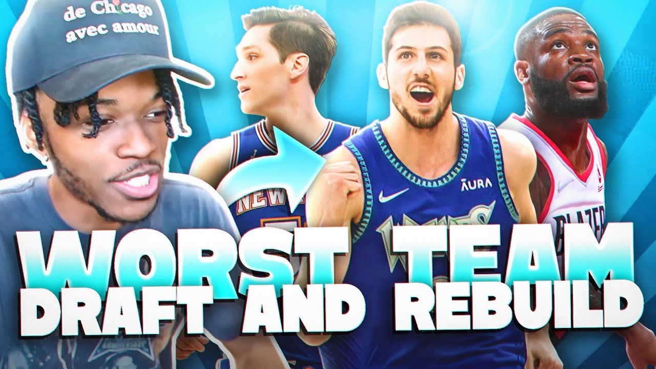 i drafted the WORST team then turned it into a championship team ...