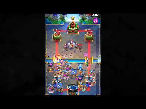 DOMINATING a 7x Elixir Battle in Clash Royale [BUILDINGS ONLY] - YouTube