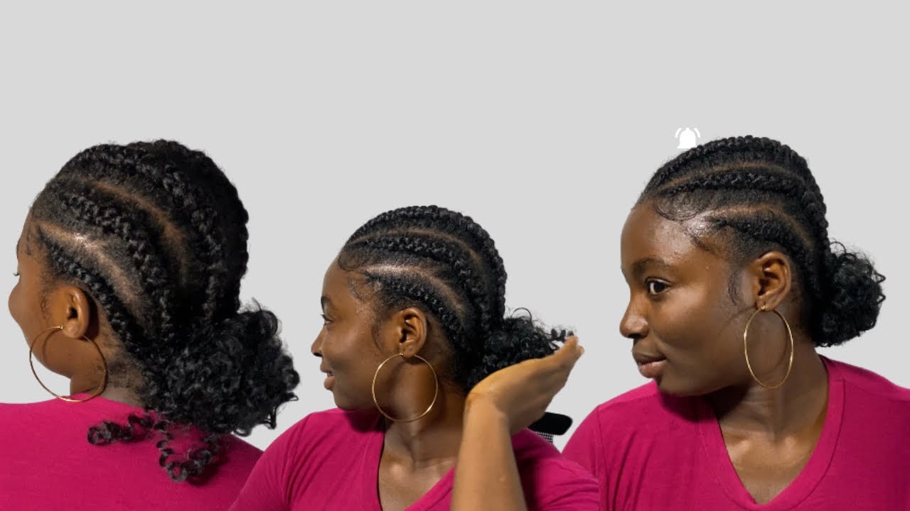 🔥Beautiful straight back style|using curly braiding hair - YouTube