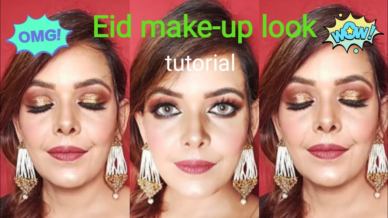 Eid makeup look tutorial... - YouTube
