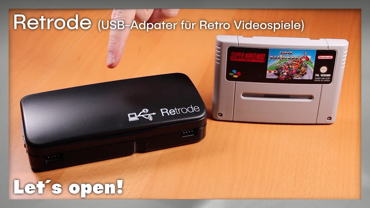 Retrode (USB-Adapter für Retro Videospiele) - Let´s open! - YouTube