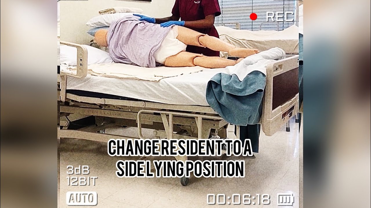 Changing Resident to Side Lying Position. CNA/PCT skill ♥️ - YouTube