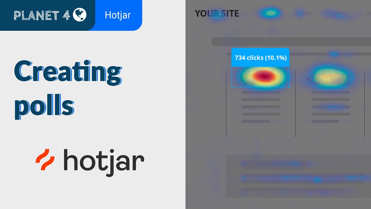 Hotjar - Creating polls - YouTube