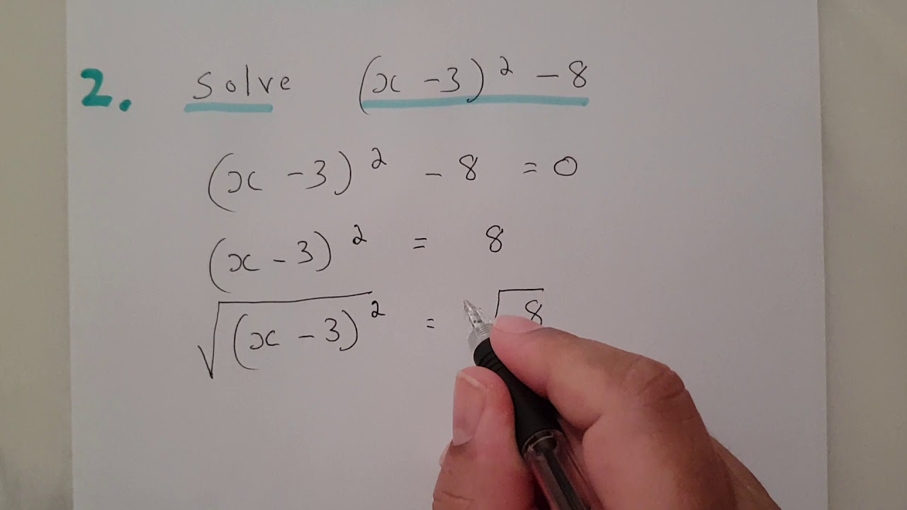 GCSE: Completing the Square. Grade 9. Part 2 - YouTube