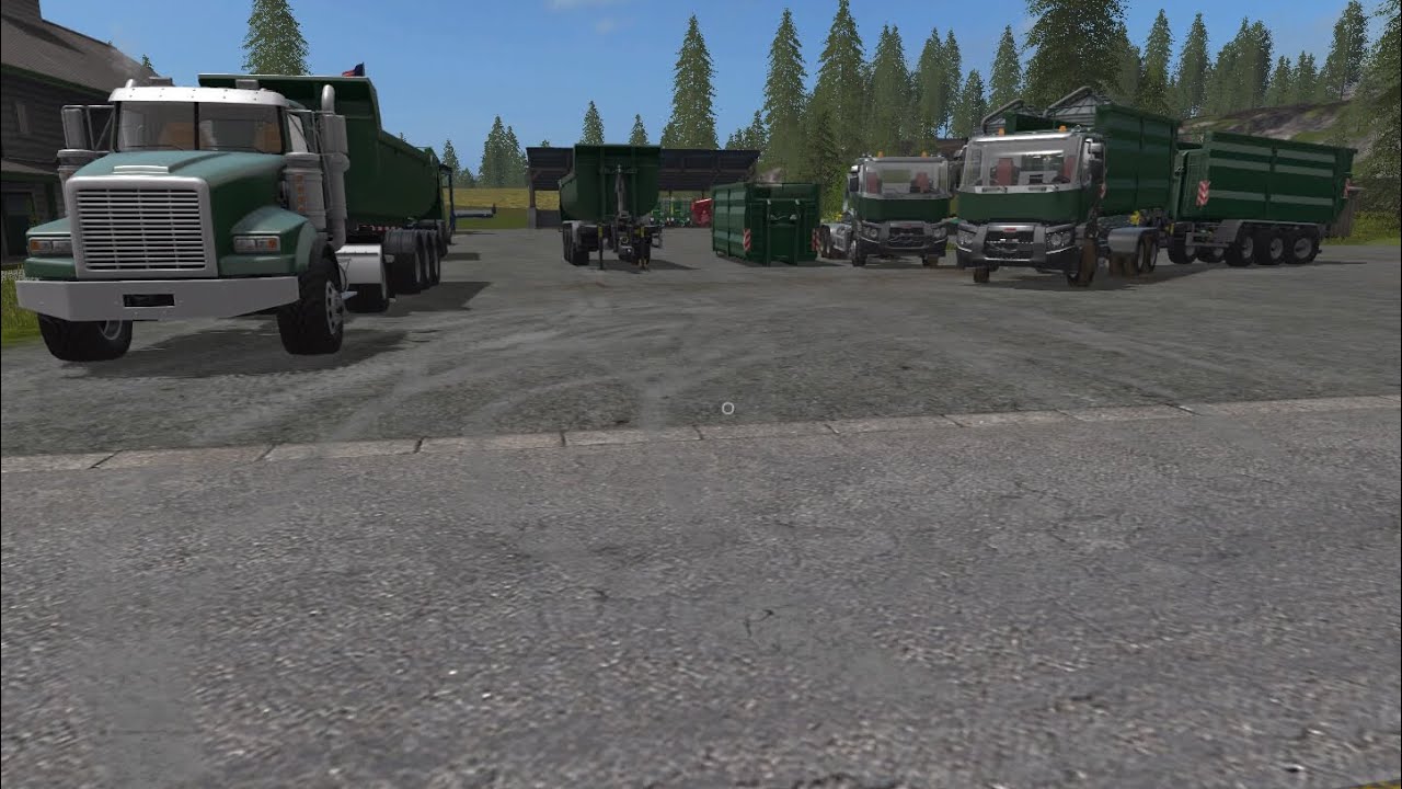 Farming Simulator 17 Delivering roll off containers - YouTube